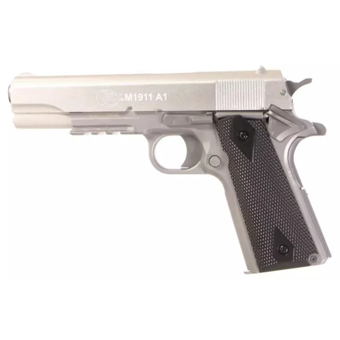 Replica pistol Colt 1911 Spring Silver Cybergun
